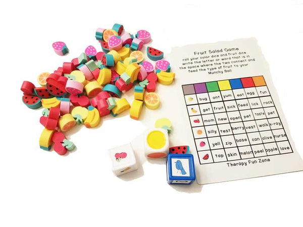 Fruit Salad Munching Game | Therapy Fun Store and TMC Adaptations