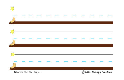 Stuck in the Mud Paper | Therapy Fun Store and TMC Adaptations